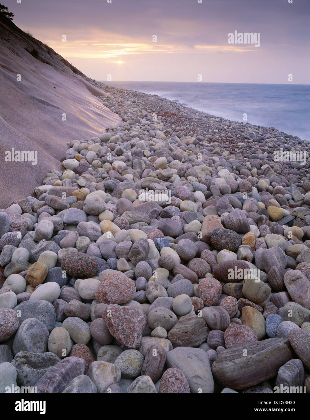 Pebbles at seashore Stock Photo - Alamy