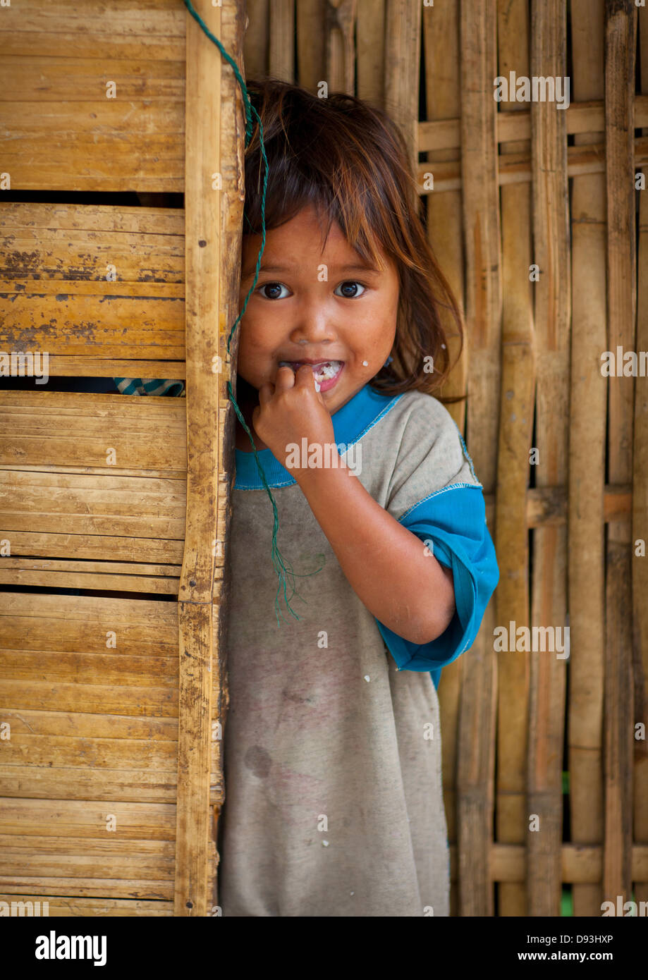 Shy Khmu Minority Girl, Xieng Khouang, Laos Stock Photo - Alamy