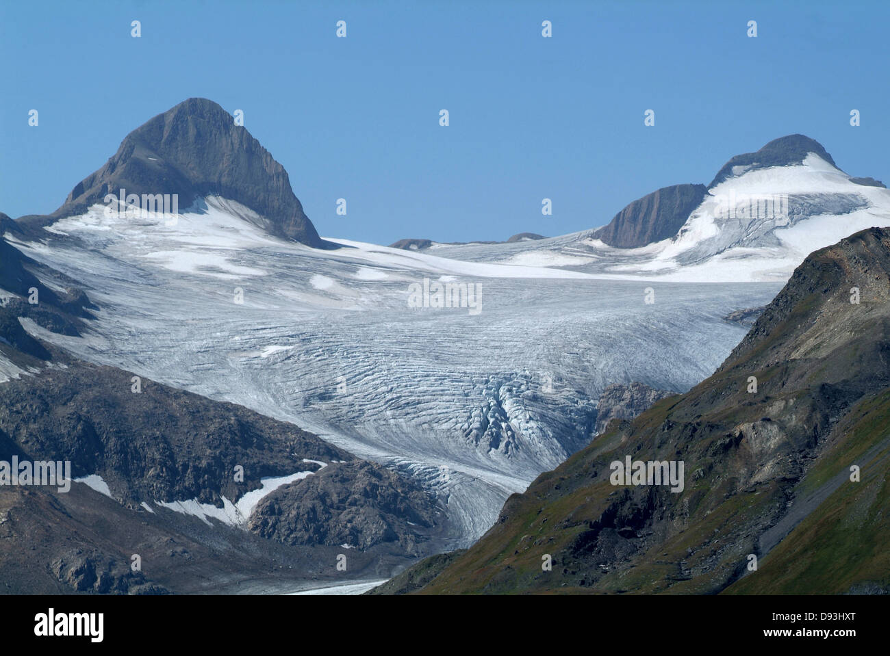 The glacier of Gries on the Swiss alps Stock Photo - Alamy