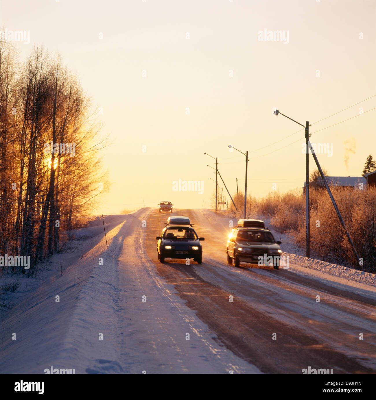 Cars on road Stock Photo - Alamy