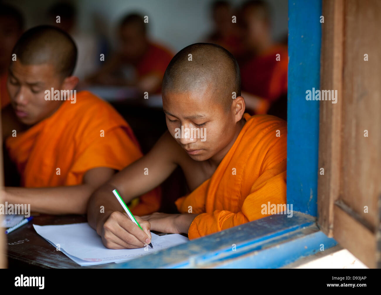 Novice monks studying hi-res stock photography and images - Alamy