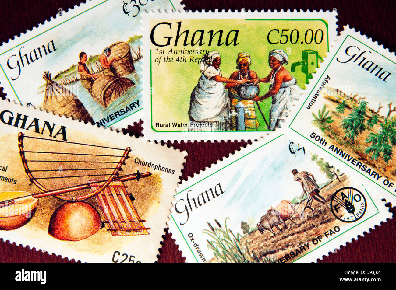 Ghana Postage Stamps High Resolution Stock Photography and Images - Alamy