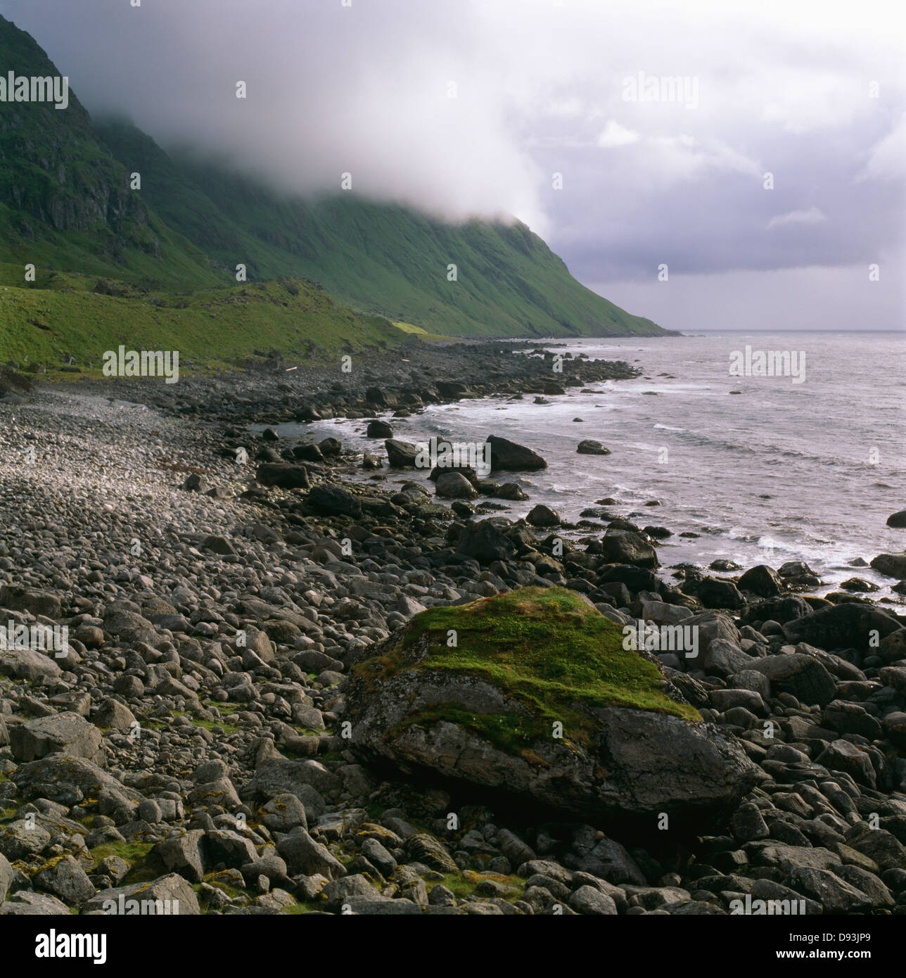 View of cliff by sea Stock Photo - Alamy