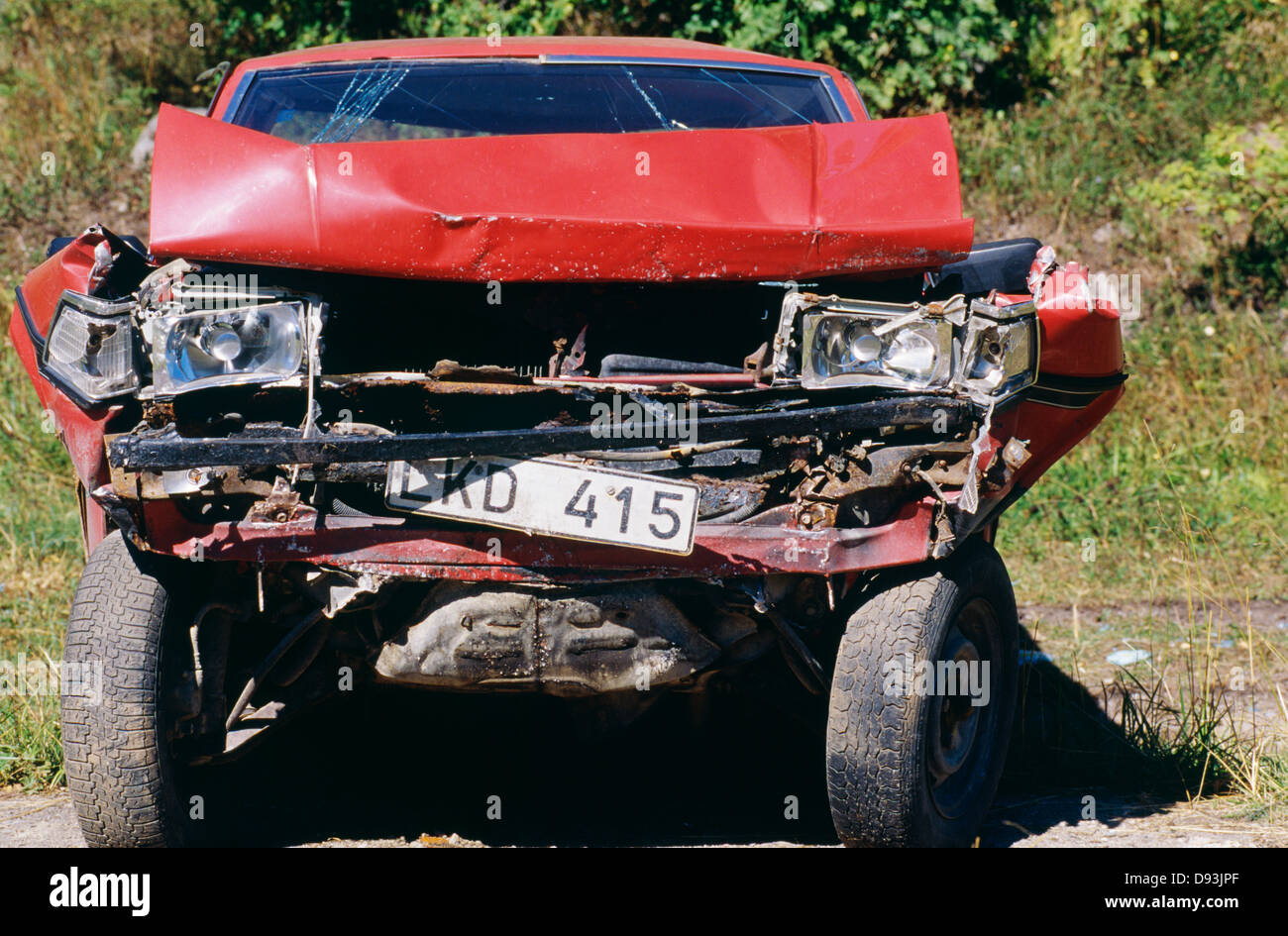 Damaged car, close-up Stock Photo - Alamy