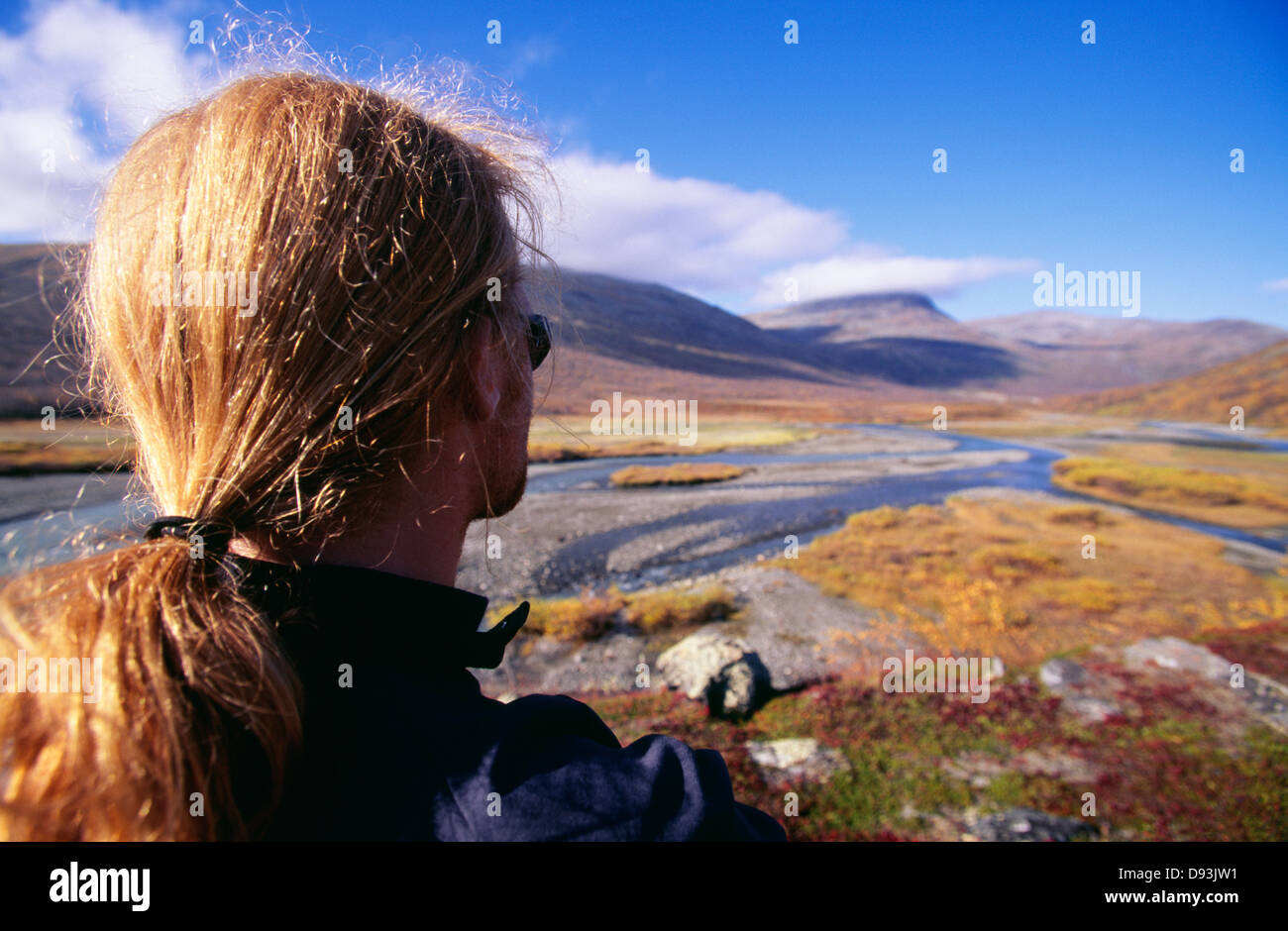 Man looking scenery Stock Photo - Alamy