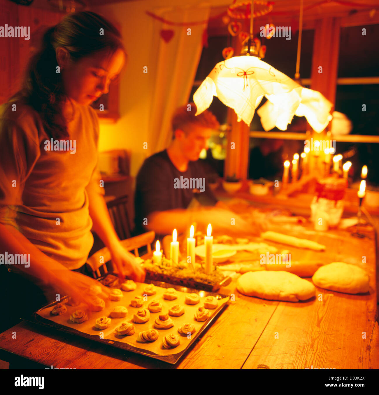 People preparing cookies Stock Photo - Alamy
