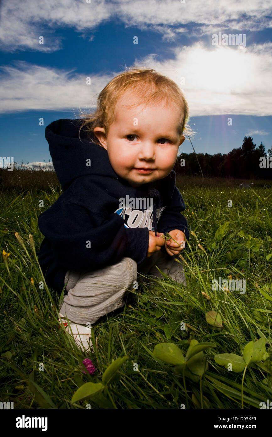 Portrait of a child, Sweden Stock Photo - Alamy