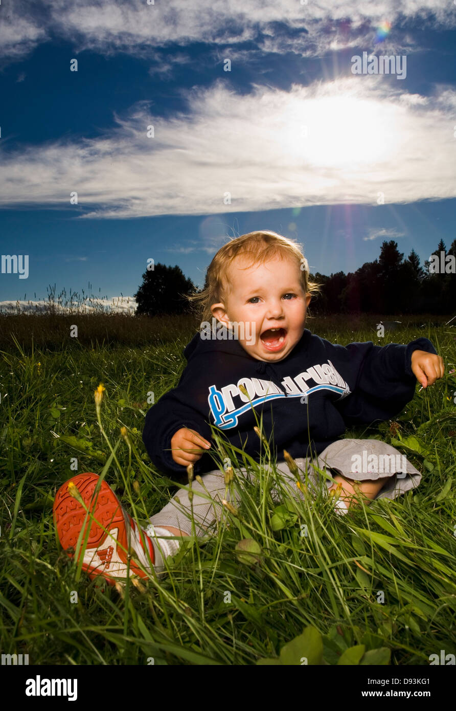 Portrait of a child, Sweden Stock Photo - Alamy