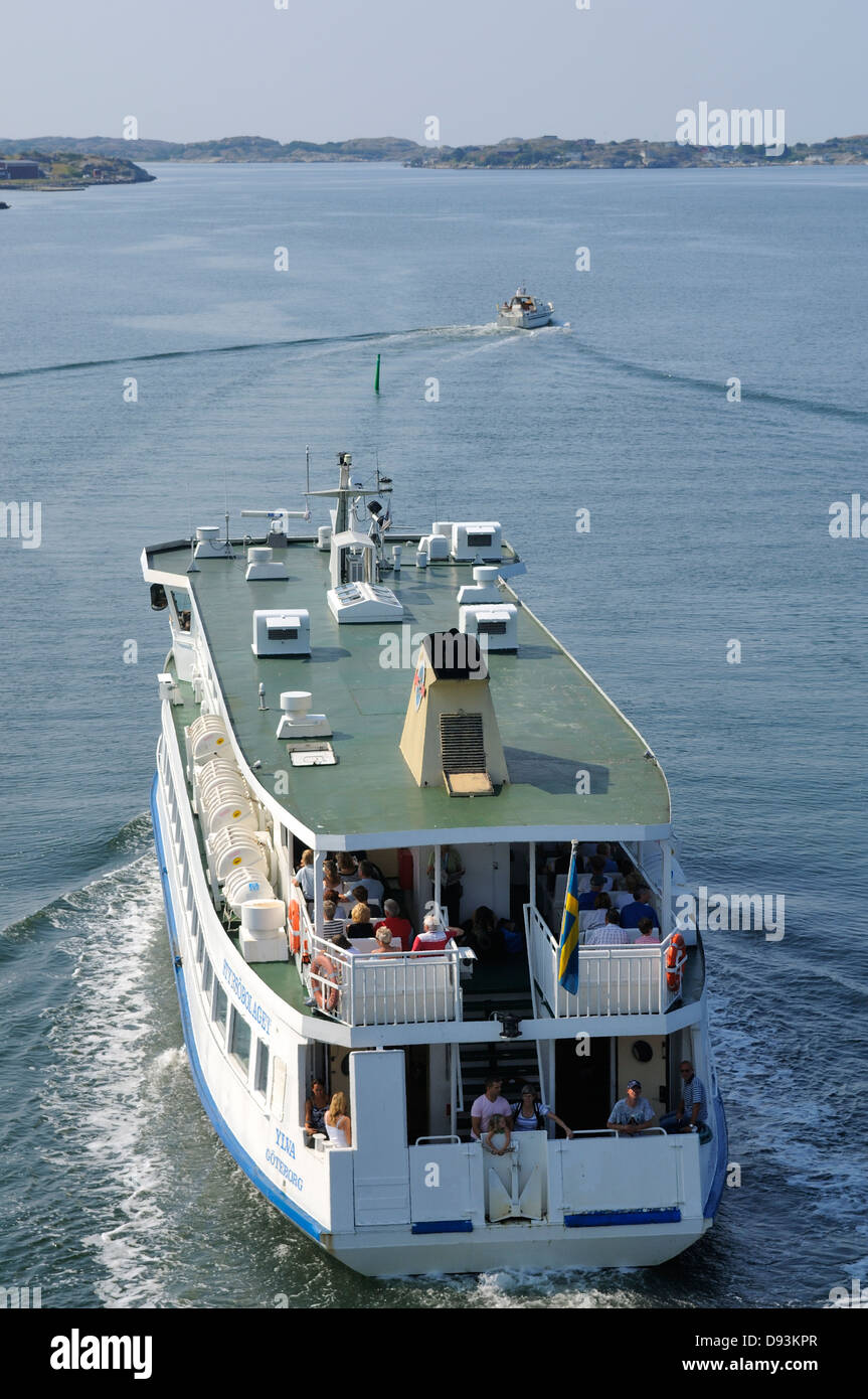 Tourists on a ferry, Gothenburg archipelago, Sweden Stock Photo - Alamy