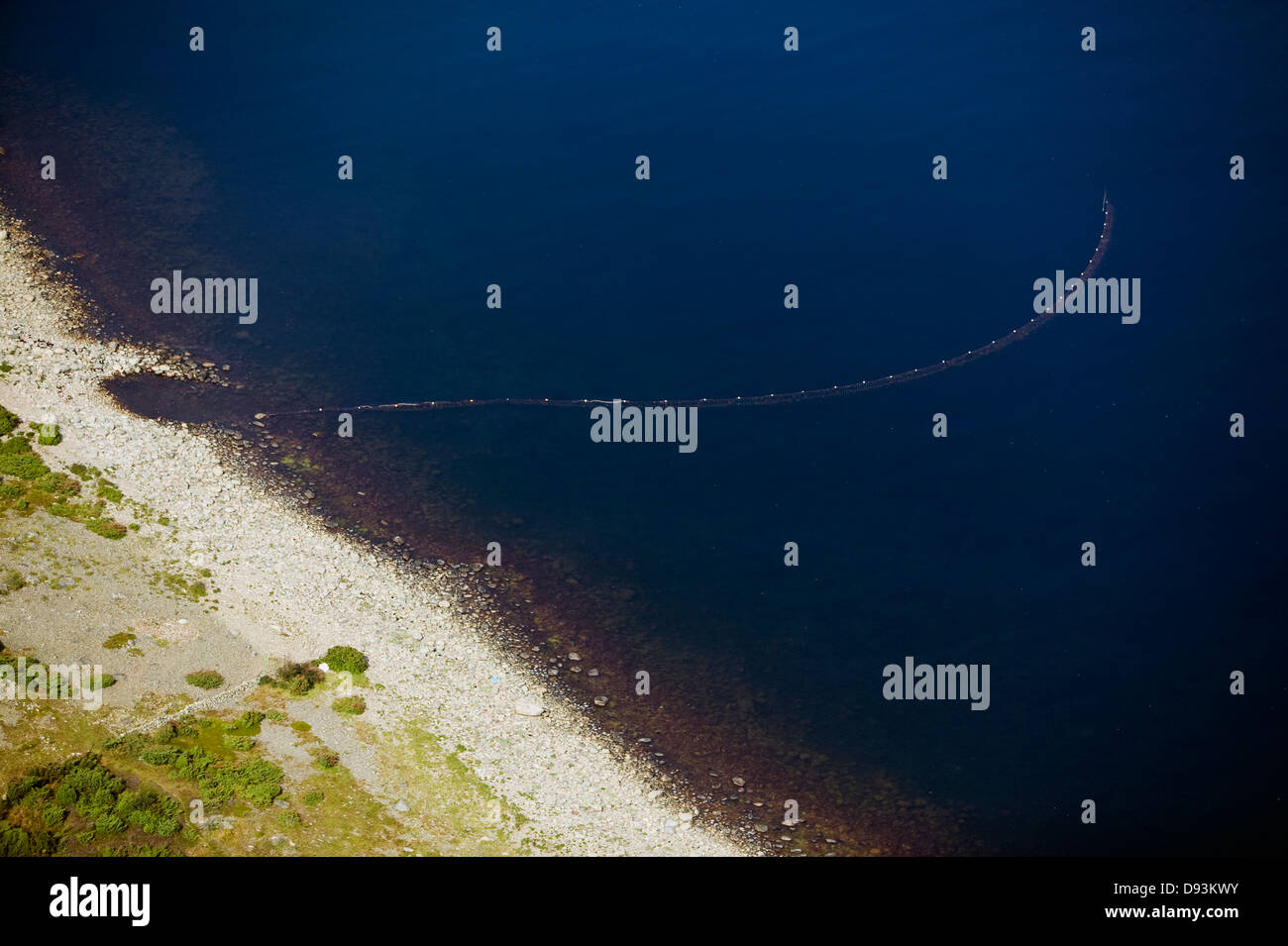 Fishing-net in the ocean Stock Photo - Alamy