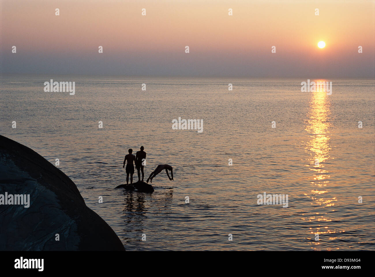 People at sea Stock Photo - Alamy