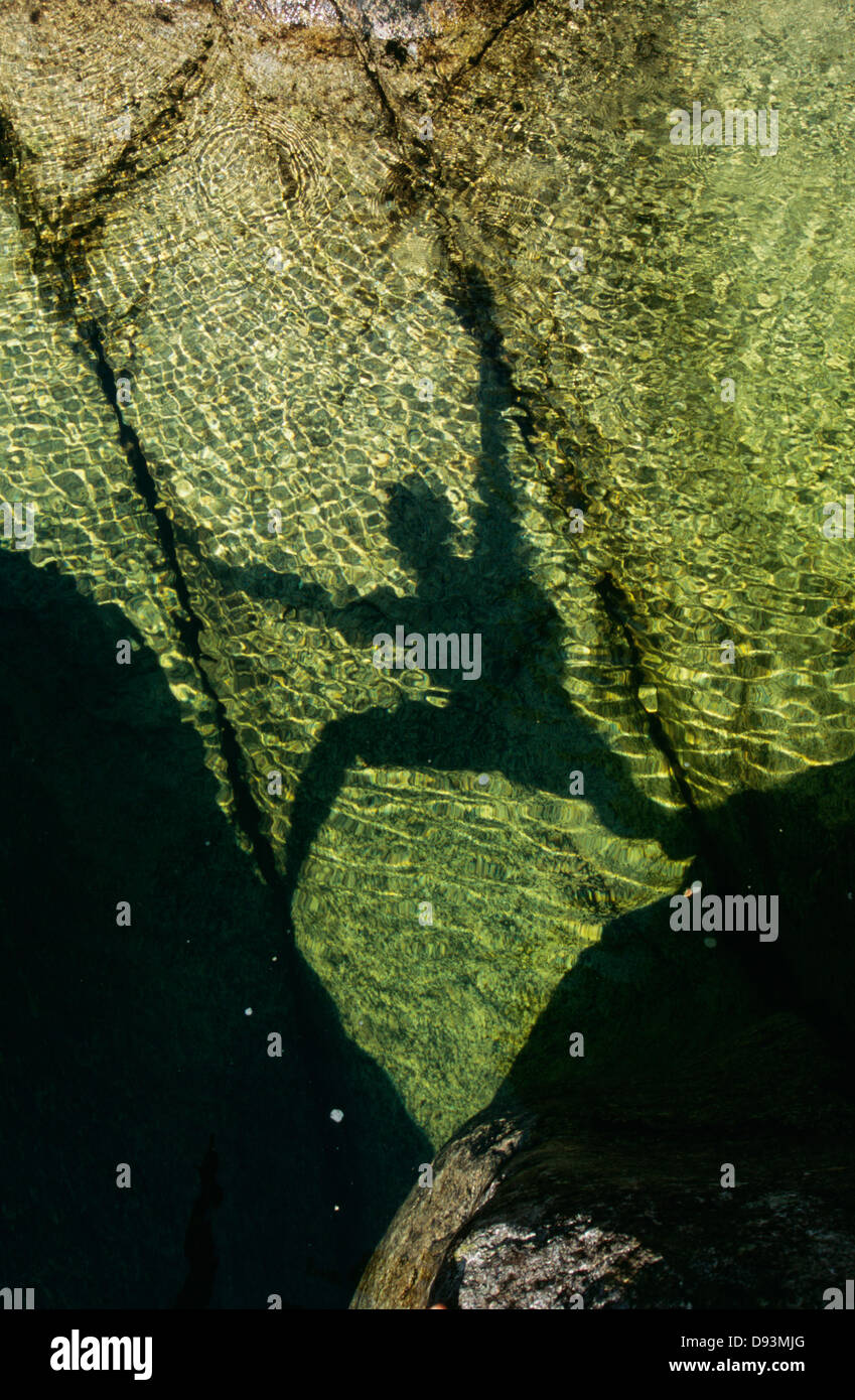 Shadow on water Stock Photo - Alamy