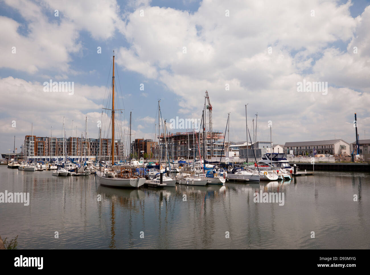 Portishead Quays Marina, Portishead, Somerset, England, UK Stock Photo ...