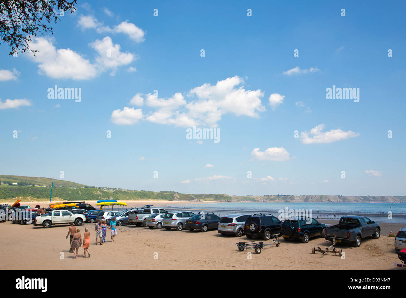 Oxwich Bay, Oxwich, Gower Peninsula, South Wales, United Kingdom Stock ...