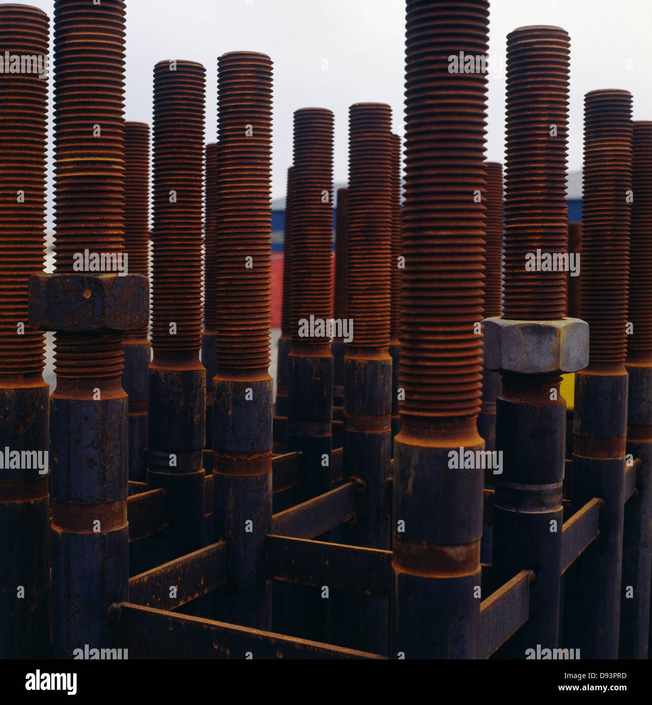 Rusty iron bolts, close-up Stock Photo - Alamy