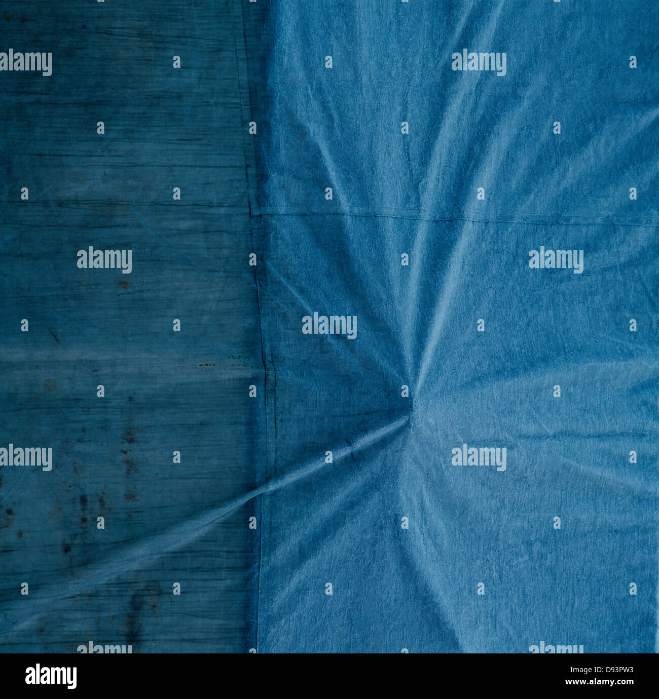 Blue fabric, close-up Stock Photo - Alamy