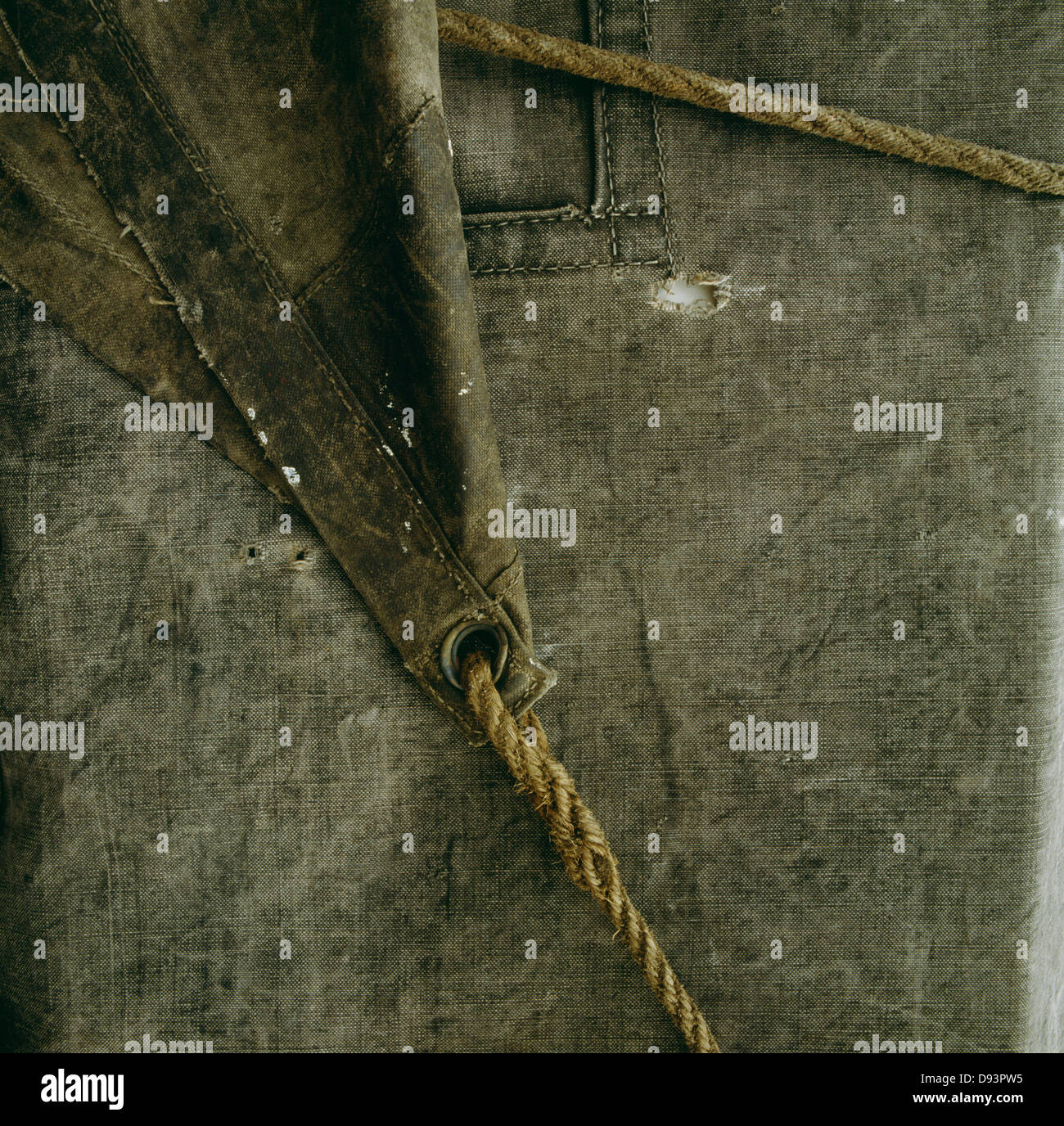 Canvas and rope, full frame Stock Photo - Alamy