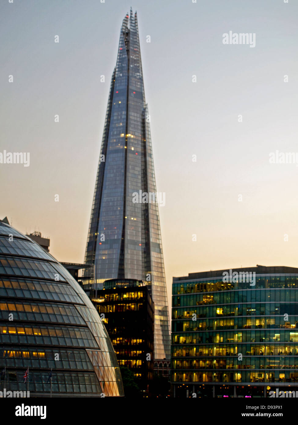 View of More London Riverside showing the Shard, tallest building in ...