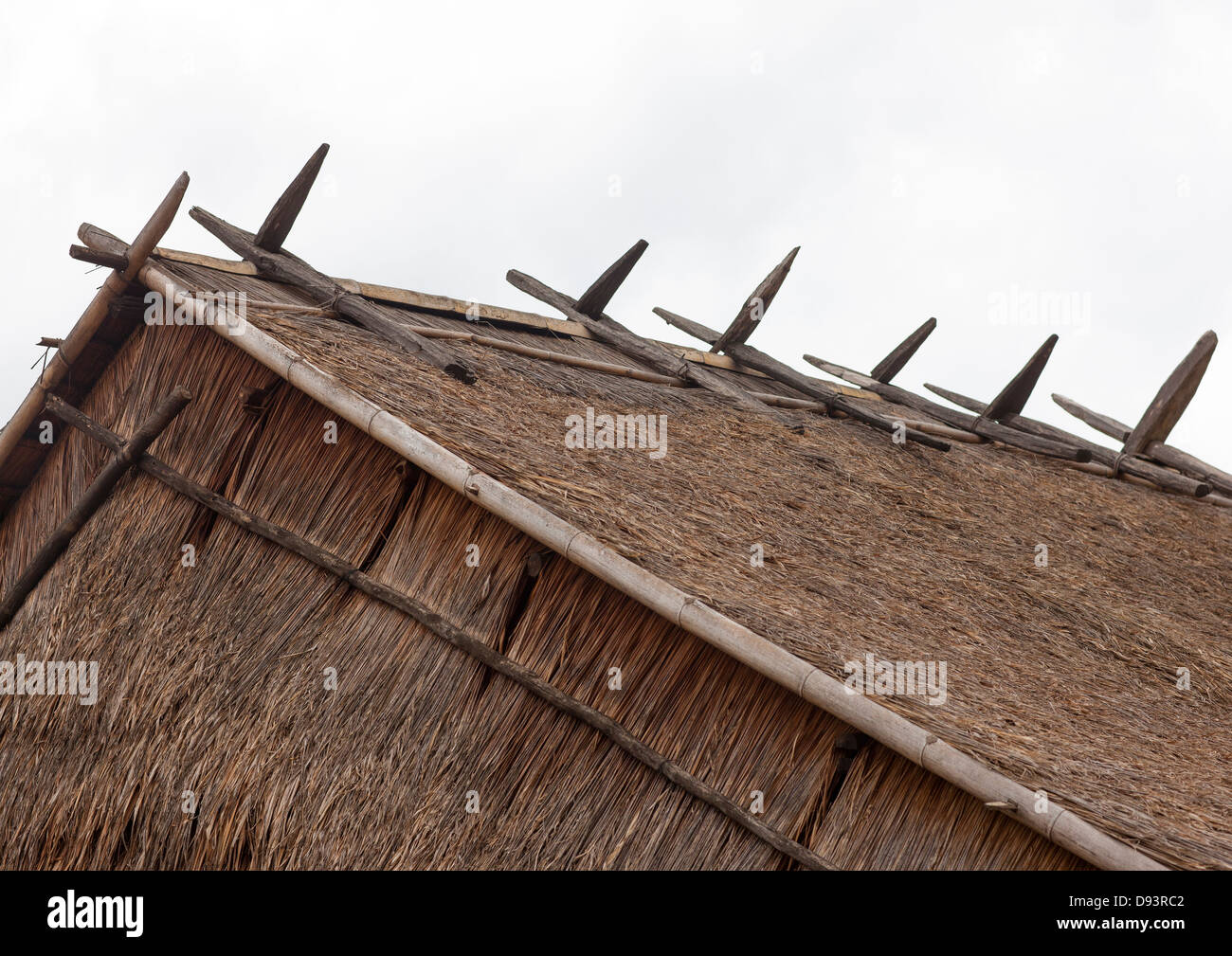 Hmong Minority House Roof, Luang Prabang, Laos Stock Photo - Alamy