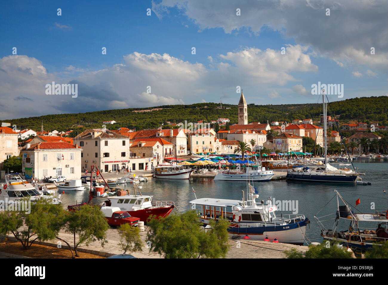 Supetar old town on island Brac in Croatia Stock Photo - Alamy