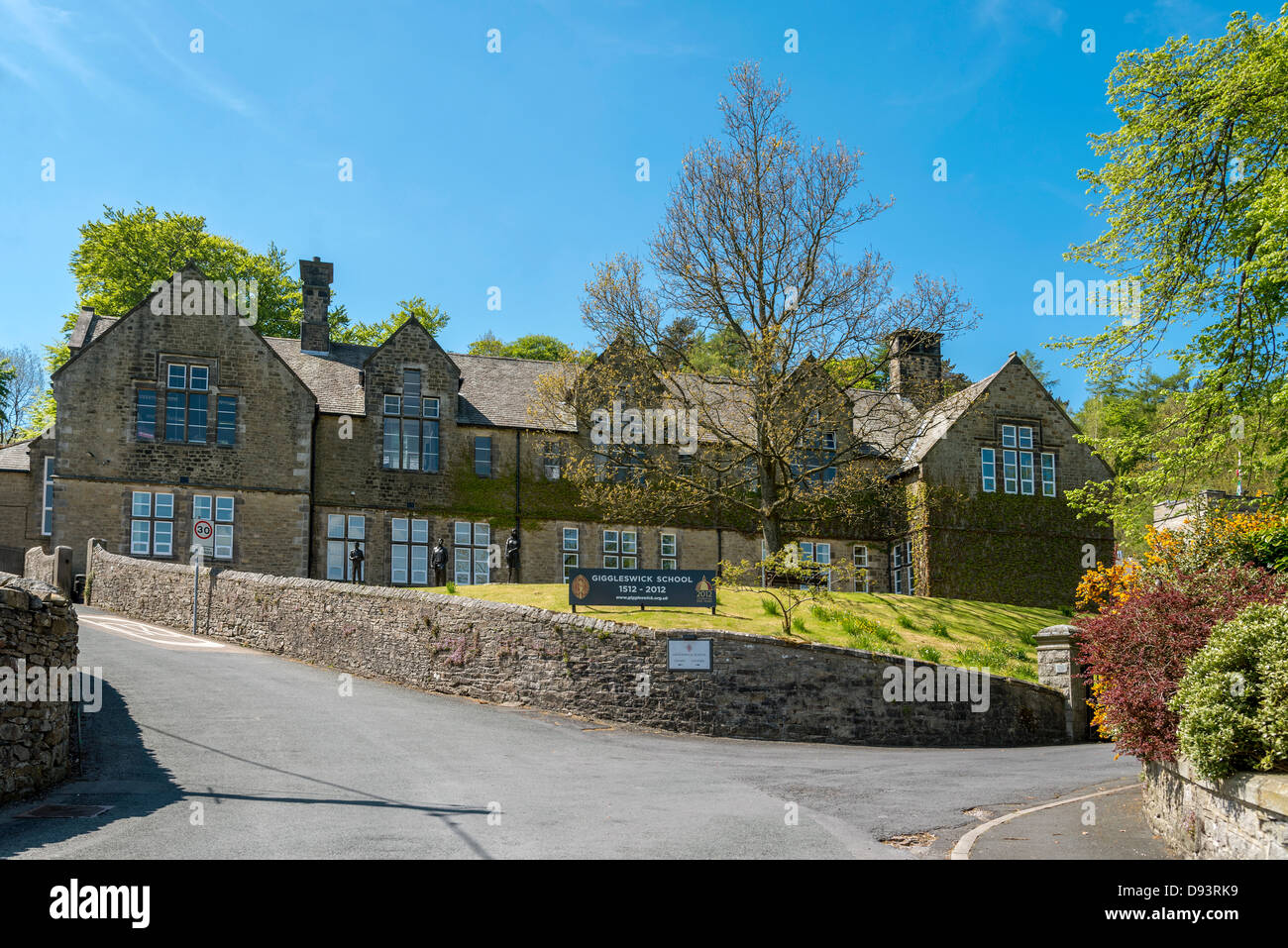 Giggleswick North Yorkshire England North West Stock Photo - Alamy