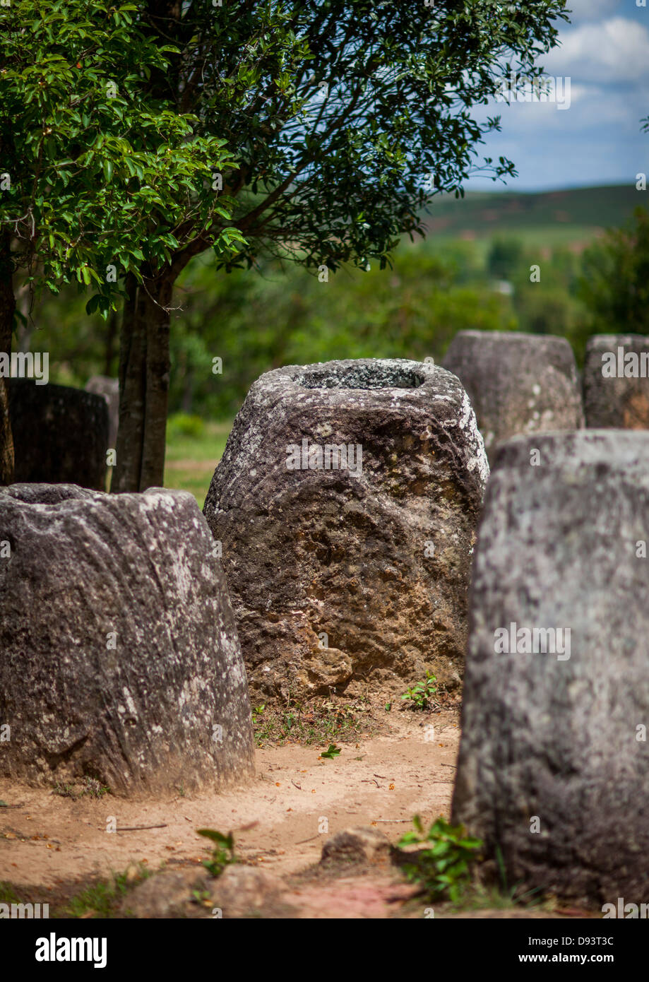 Plain Of Jars On Xieng Khuang Plateau, Phonsavan, Laos Stock Photo - Alamy