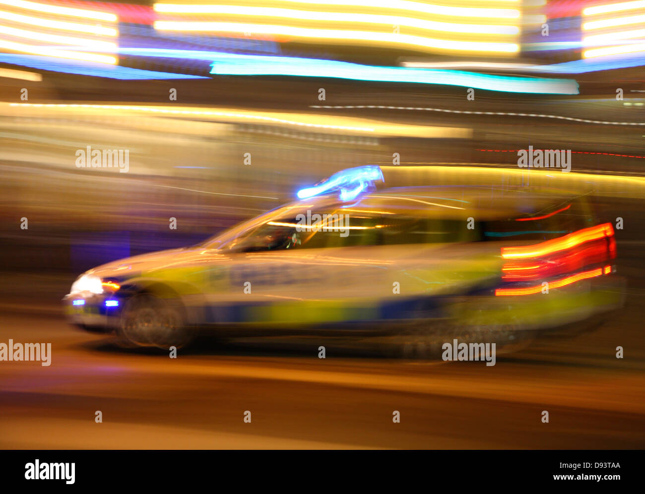 Speeding police car Stock Photo - Alamy Speeding police car Stock Photo - Alamy
