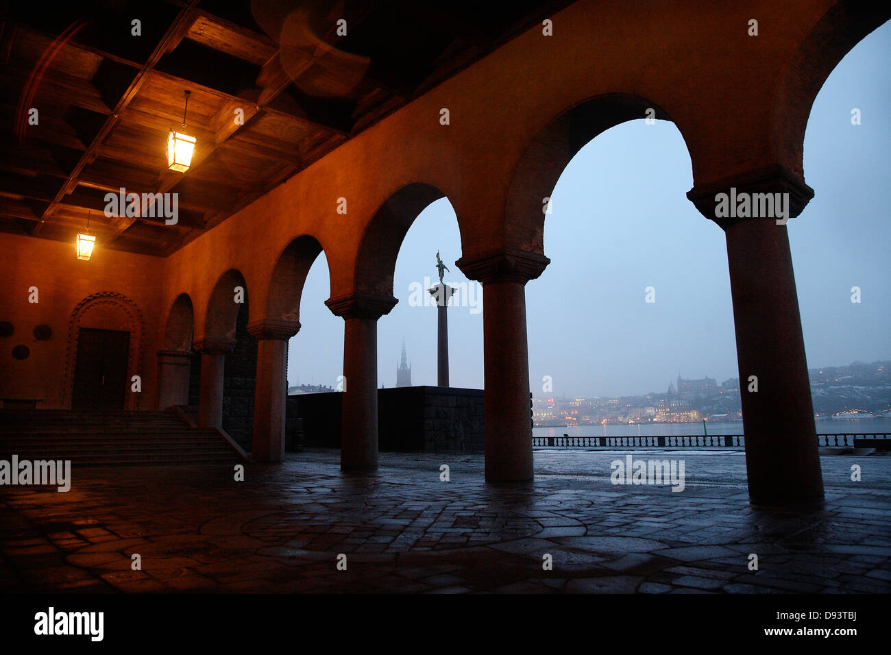 Stockholm city hall dusk arch hi-res stock photography and images - Alamy