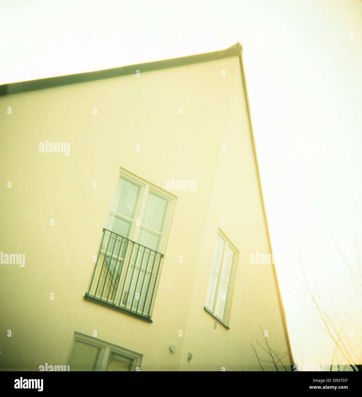 French balcony on a house gable Stock Photo - Alamy