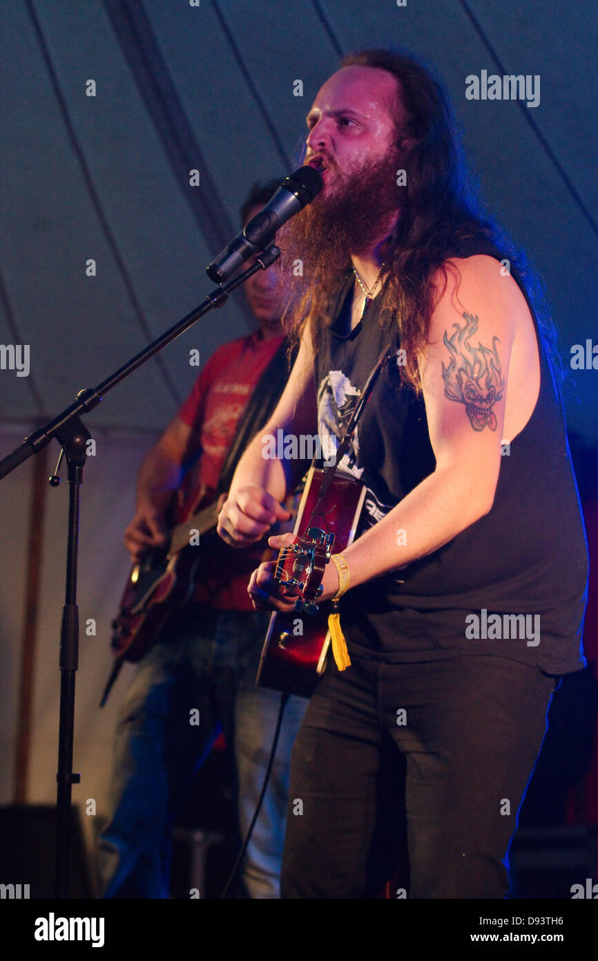 Loch Ness, UK. 9th June, 2013. Toby Michaels Rolling Damned perform at ...