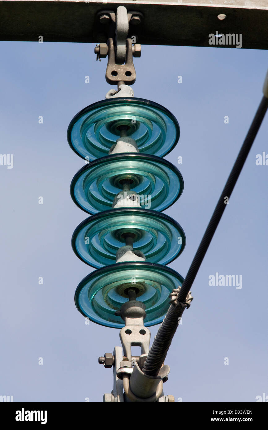 Component of electricity pylon Stock Photo - Alamy