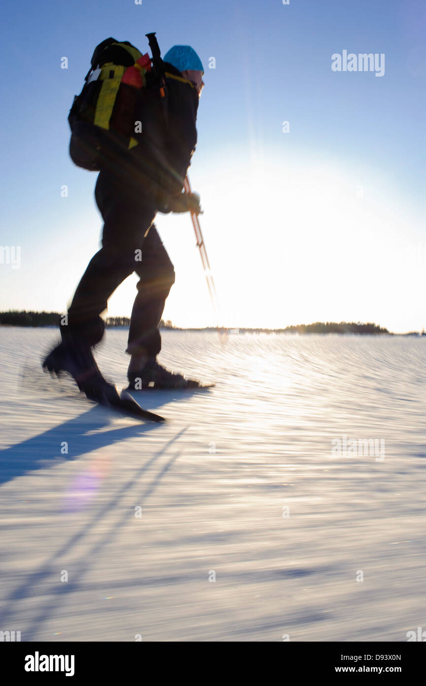 Man ice skating low angle view hi-res stock photography and images - Alamy