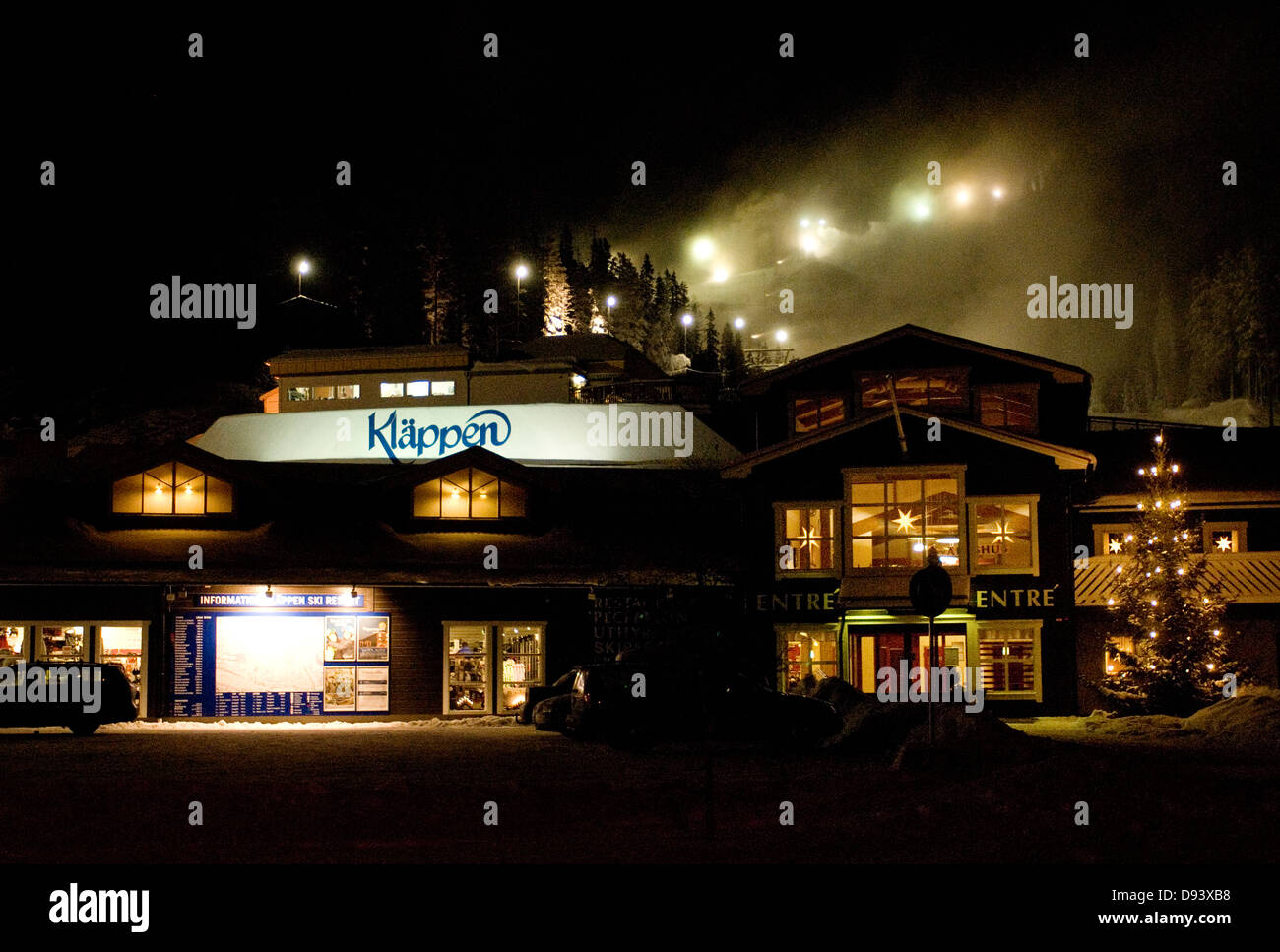 Ski resort and night hi-res stock photography and images - Alamy