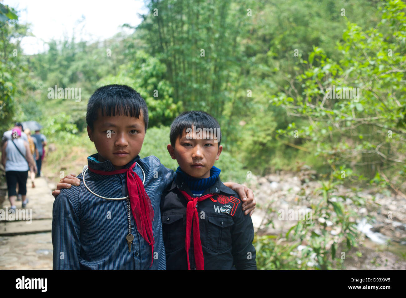 Sapa region, North Vietnam - Vietnamese children Stock Photo - Alamy