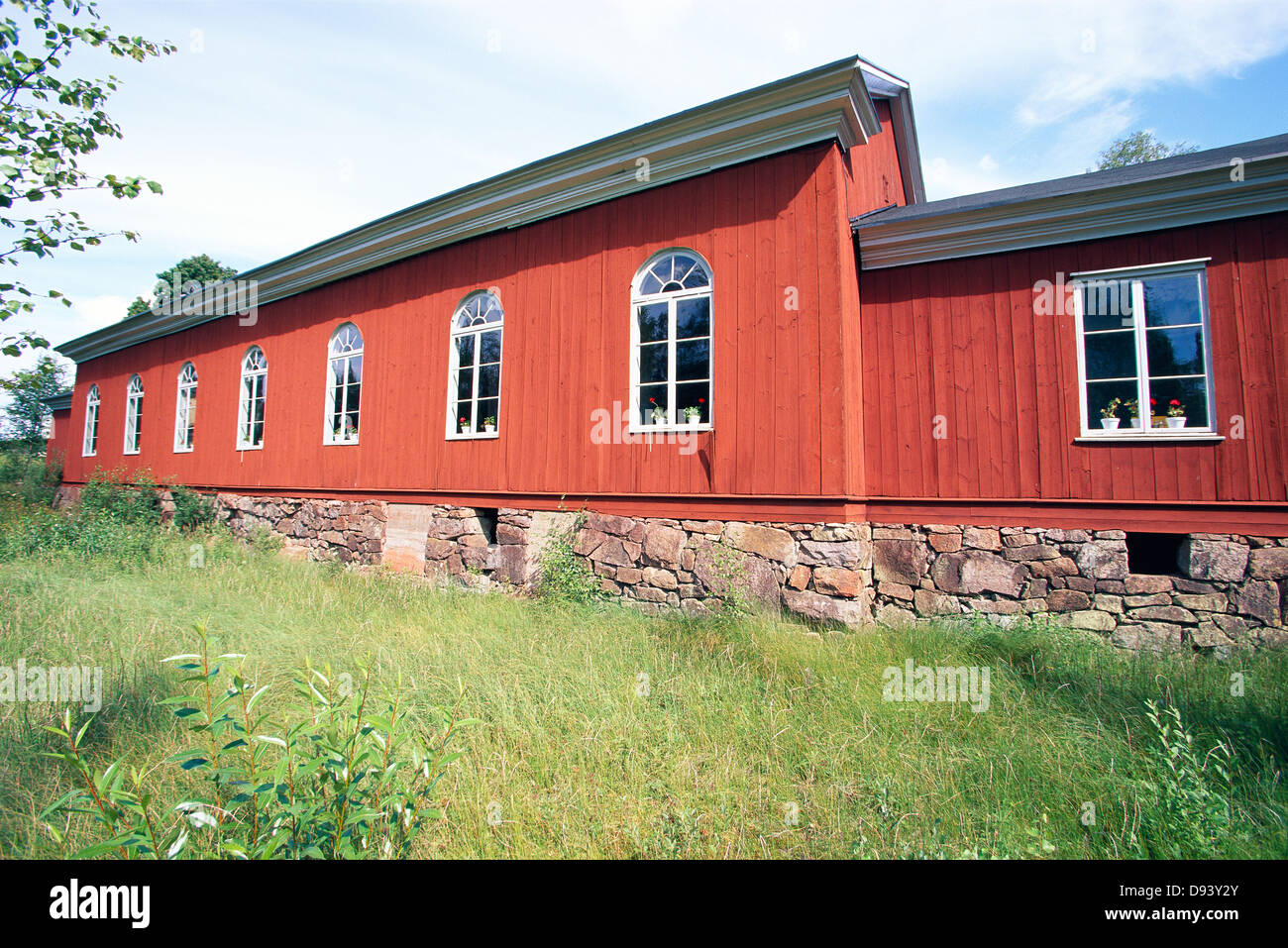 A red building Stock Photo - Alamy
