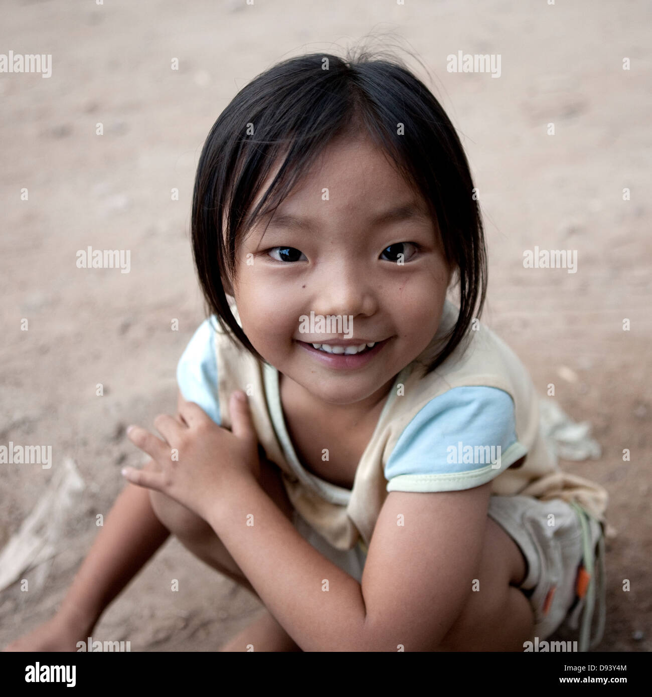 Smiling Lao Girl, Thakhek, Laos Stock Photo - Alamy