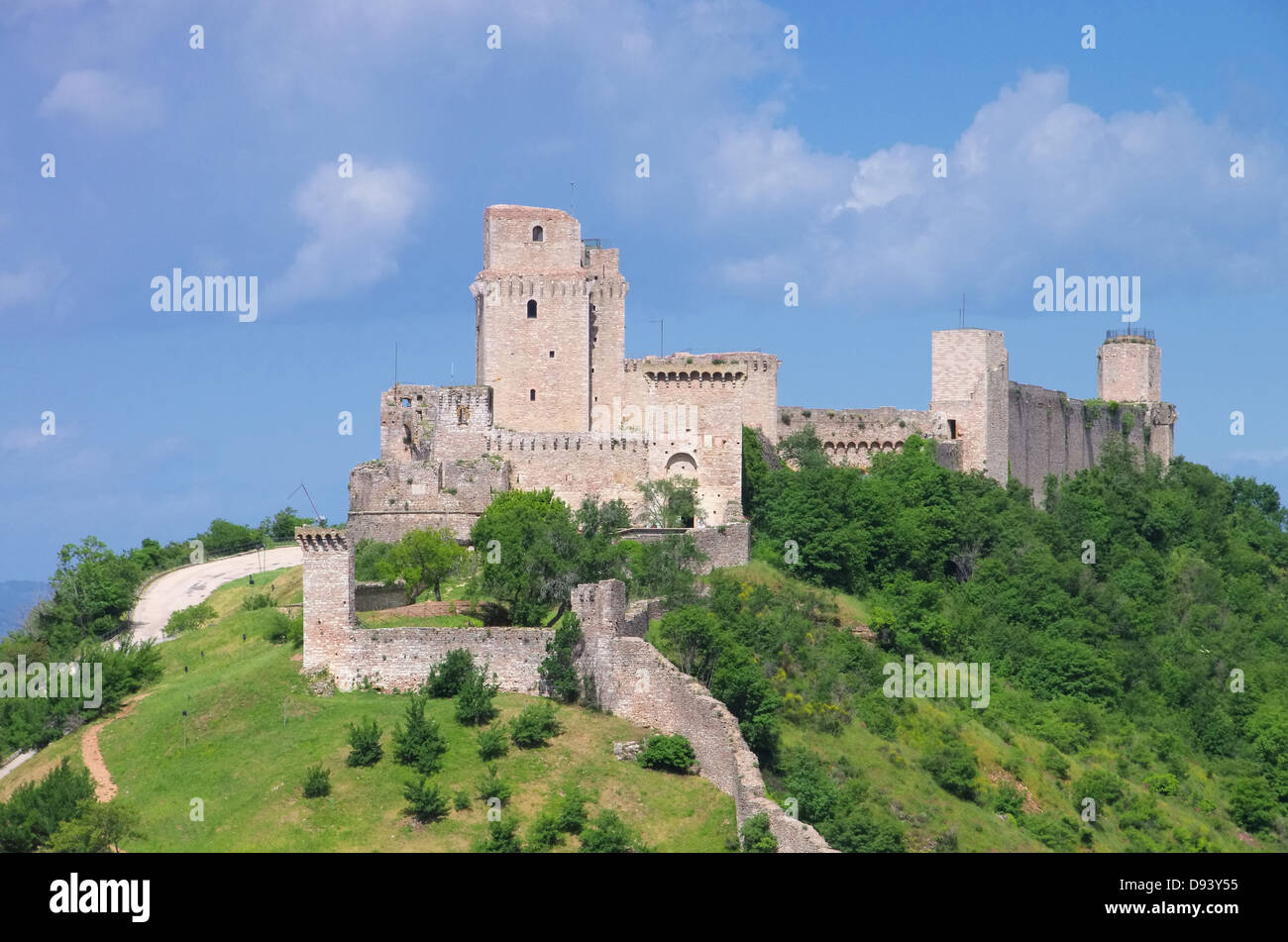 Assisi Burg - Assisi castle 05 Stock Photo - Alamy