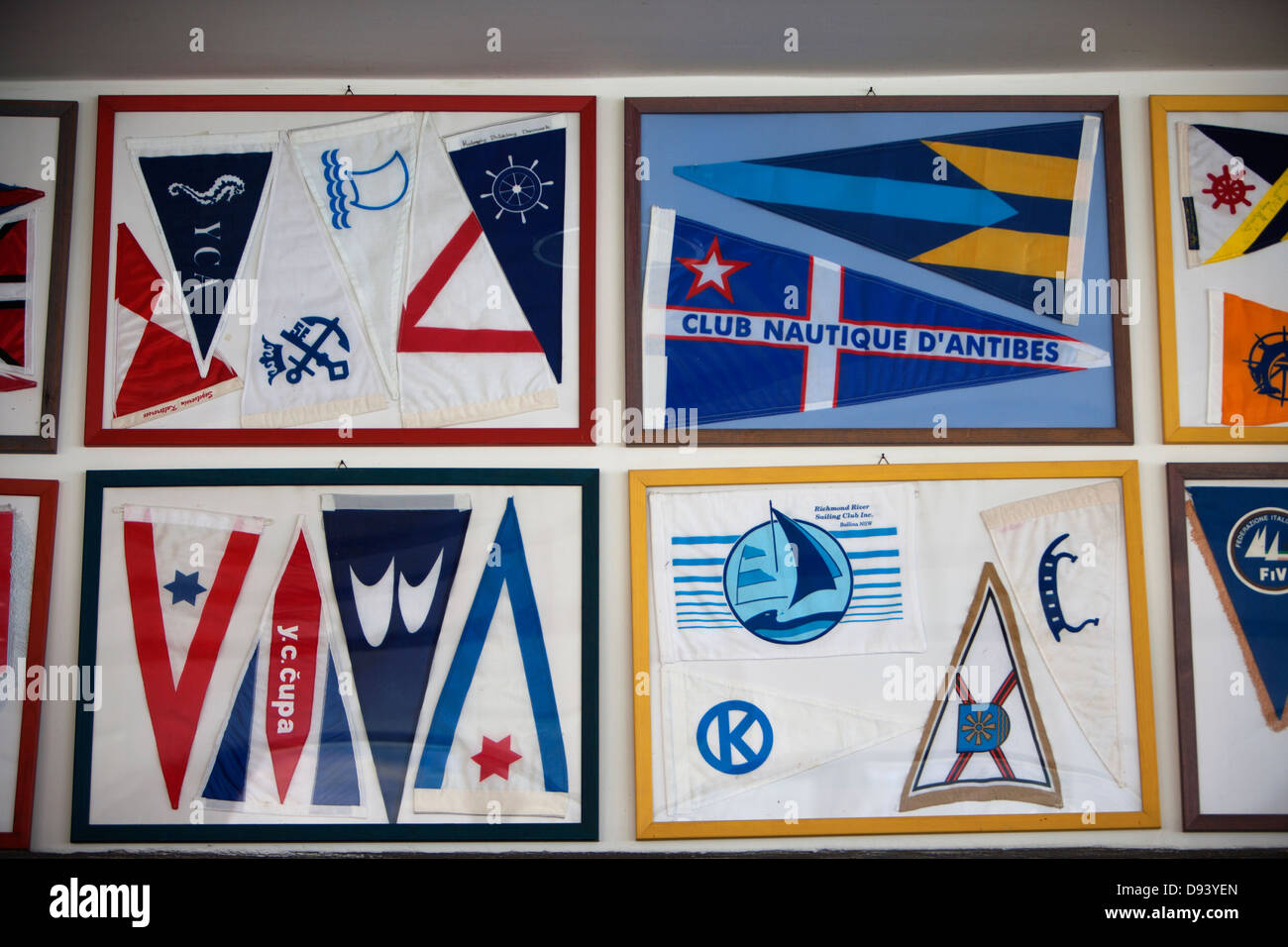Collection of sailing emblems Stock Photo - Alamy
