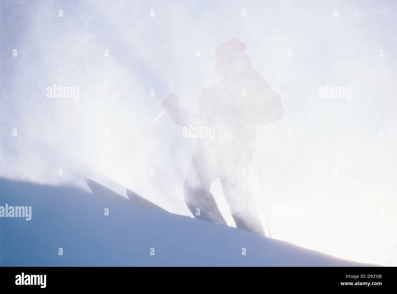 Skier in snow bjorklien lappland hi-res stock photography and images ...