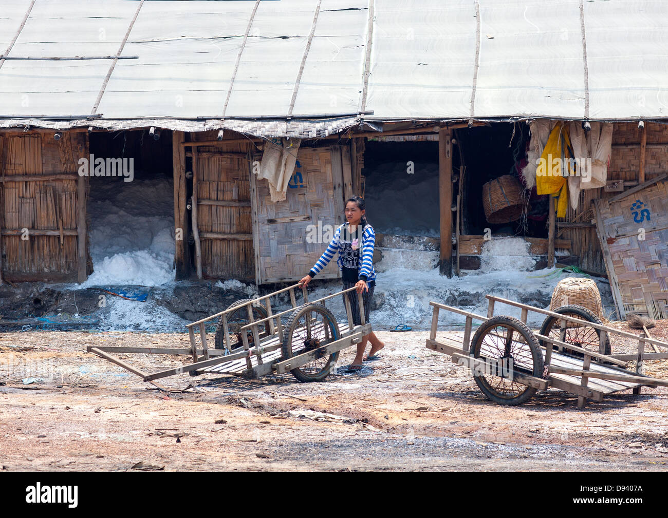 Traditional Salt Factory, Thalat, Laos Stock Photo - Alamy