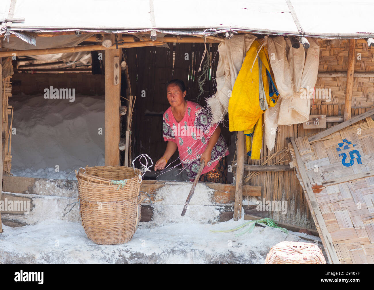 Traditional Salt Factory, Thalat, Laos Stock Photo - Alamy