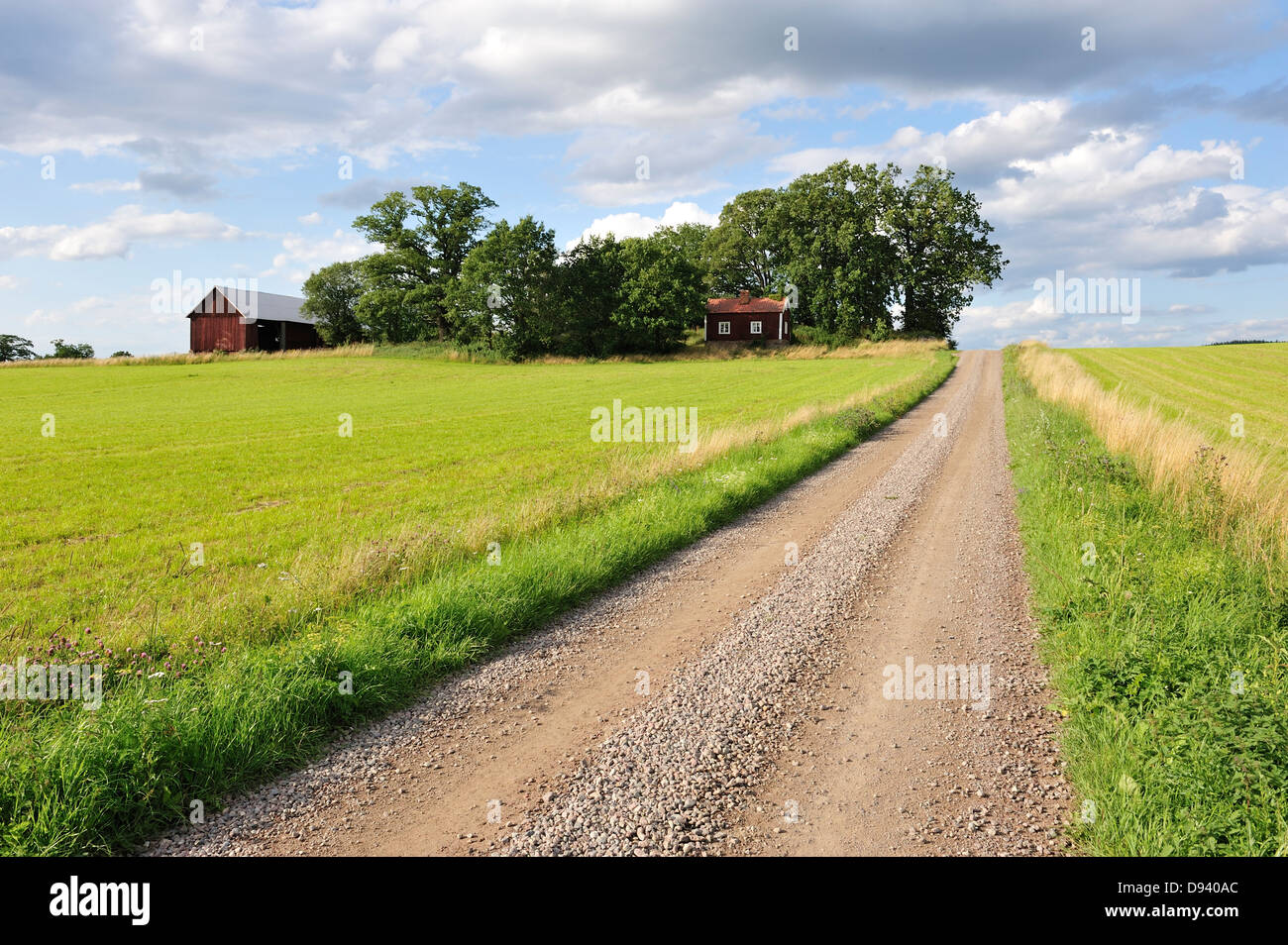 Gravelled rural road hi-res stock photography and images - Alamy
