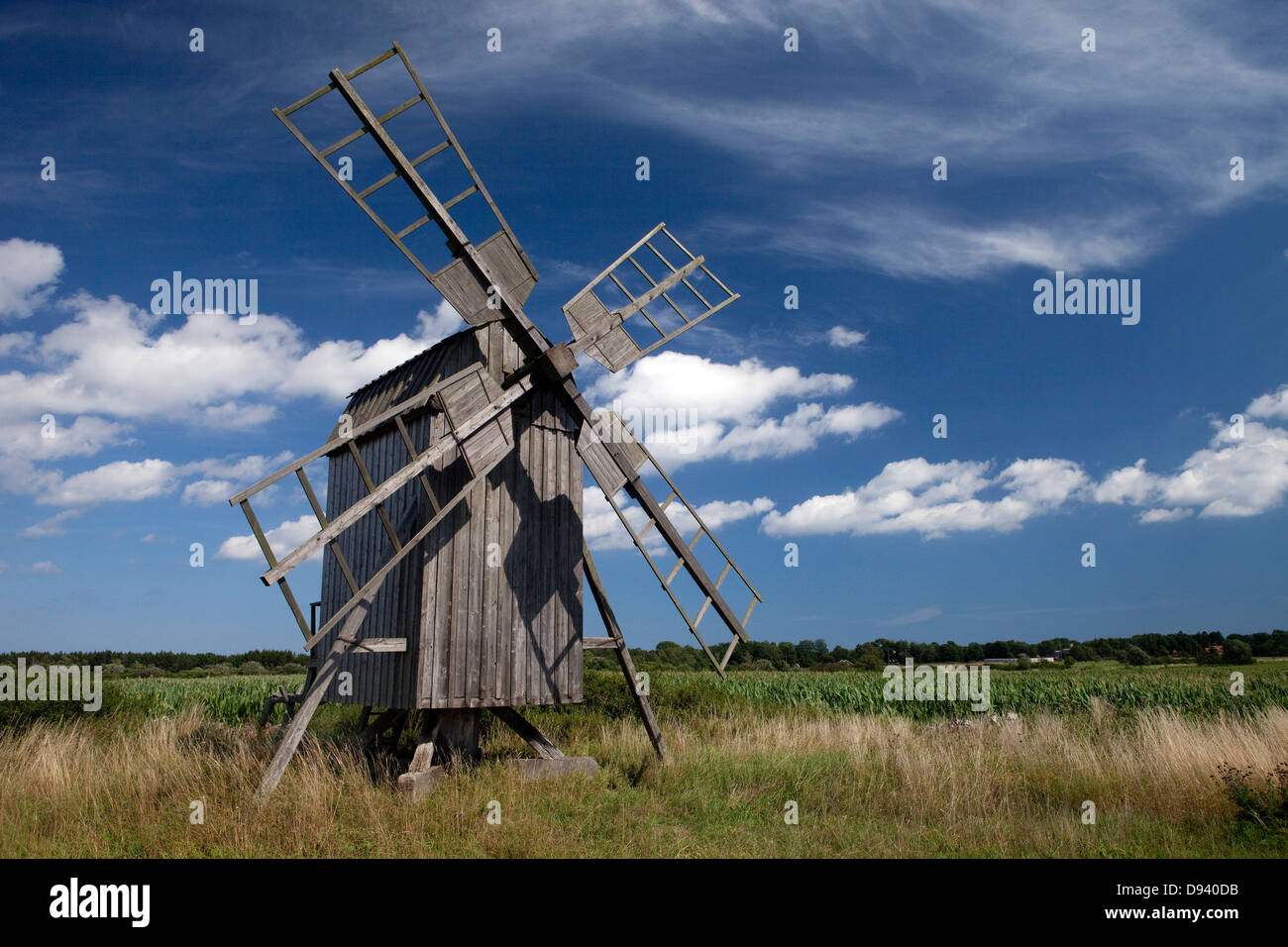 View with windmill hi-res stock photography and images - Alamy