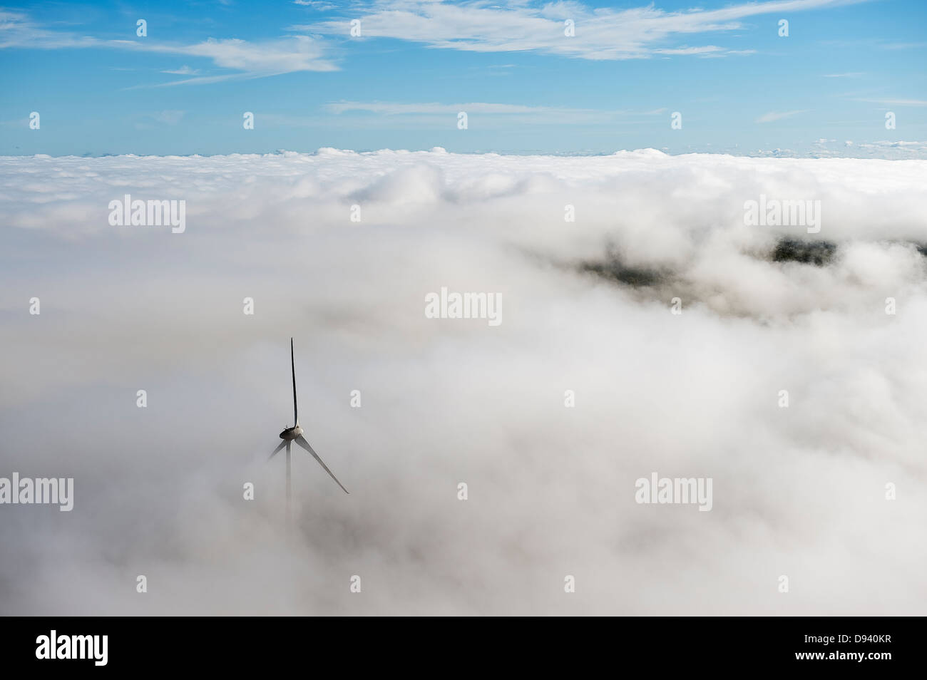Aerial clouds wind turbine hi-res stock photography and images - Alamy