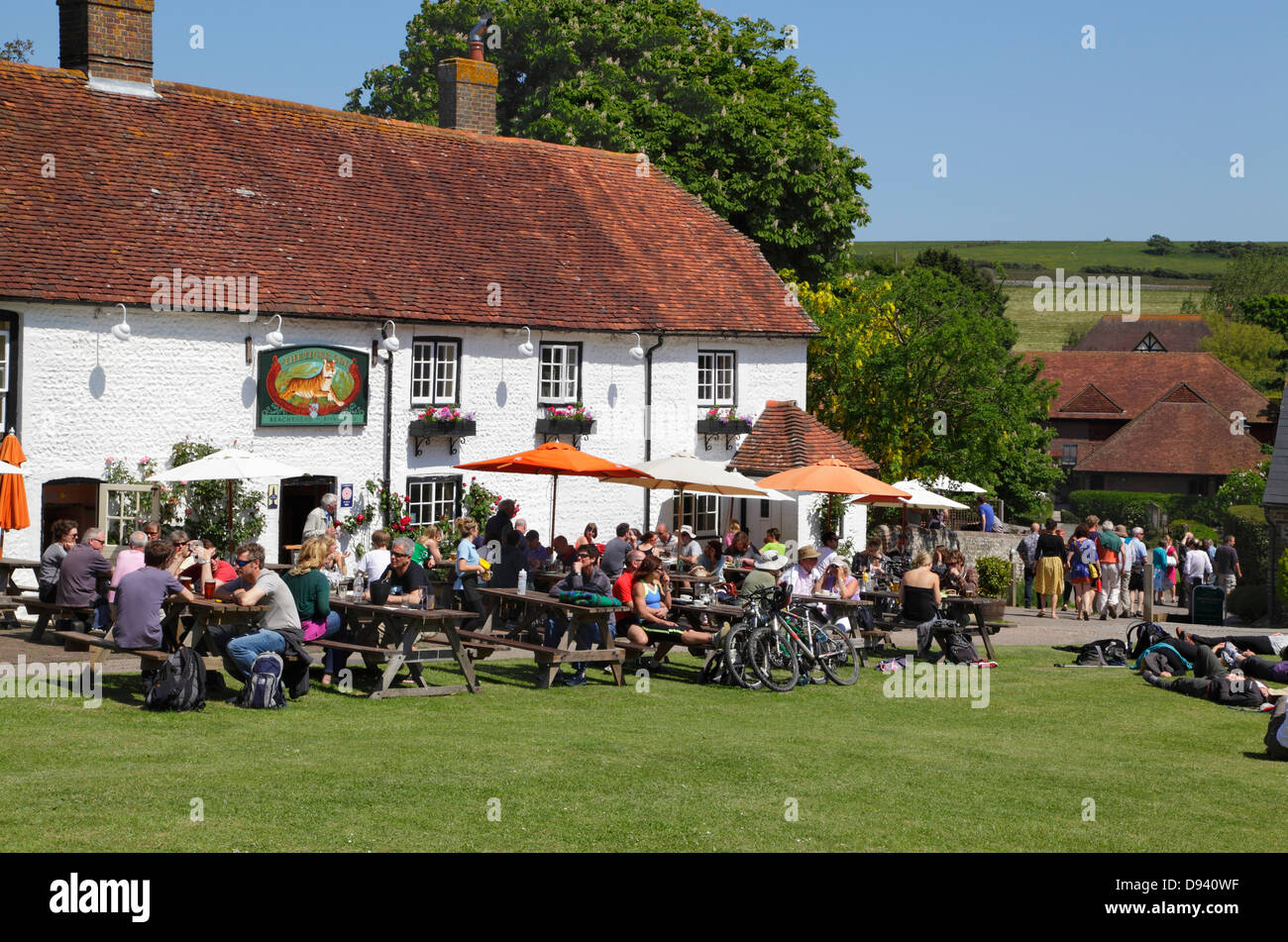 The Tiger Inn, East Dean, popular with walkers, hikers and cyclists ...