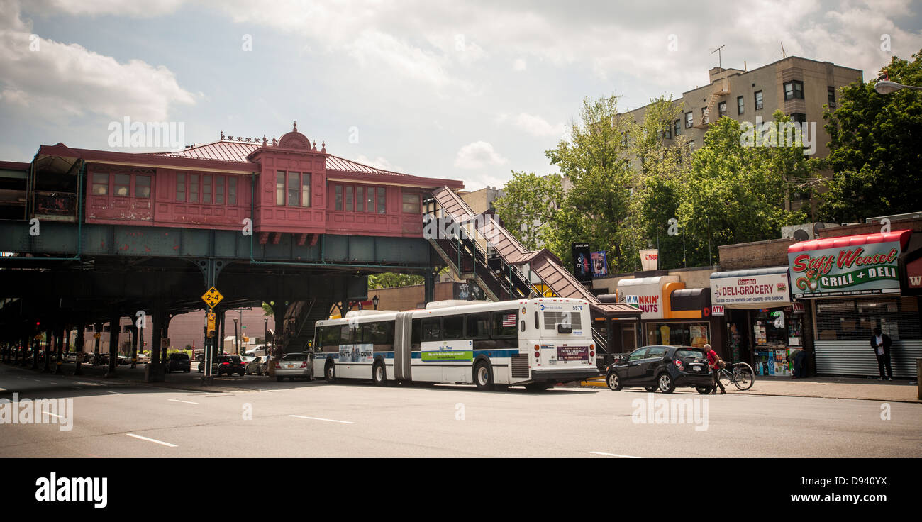The last stop on the Number 1 IRT line, the Van Cortlandt Park- 242nd ...