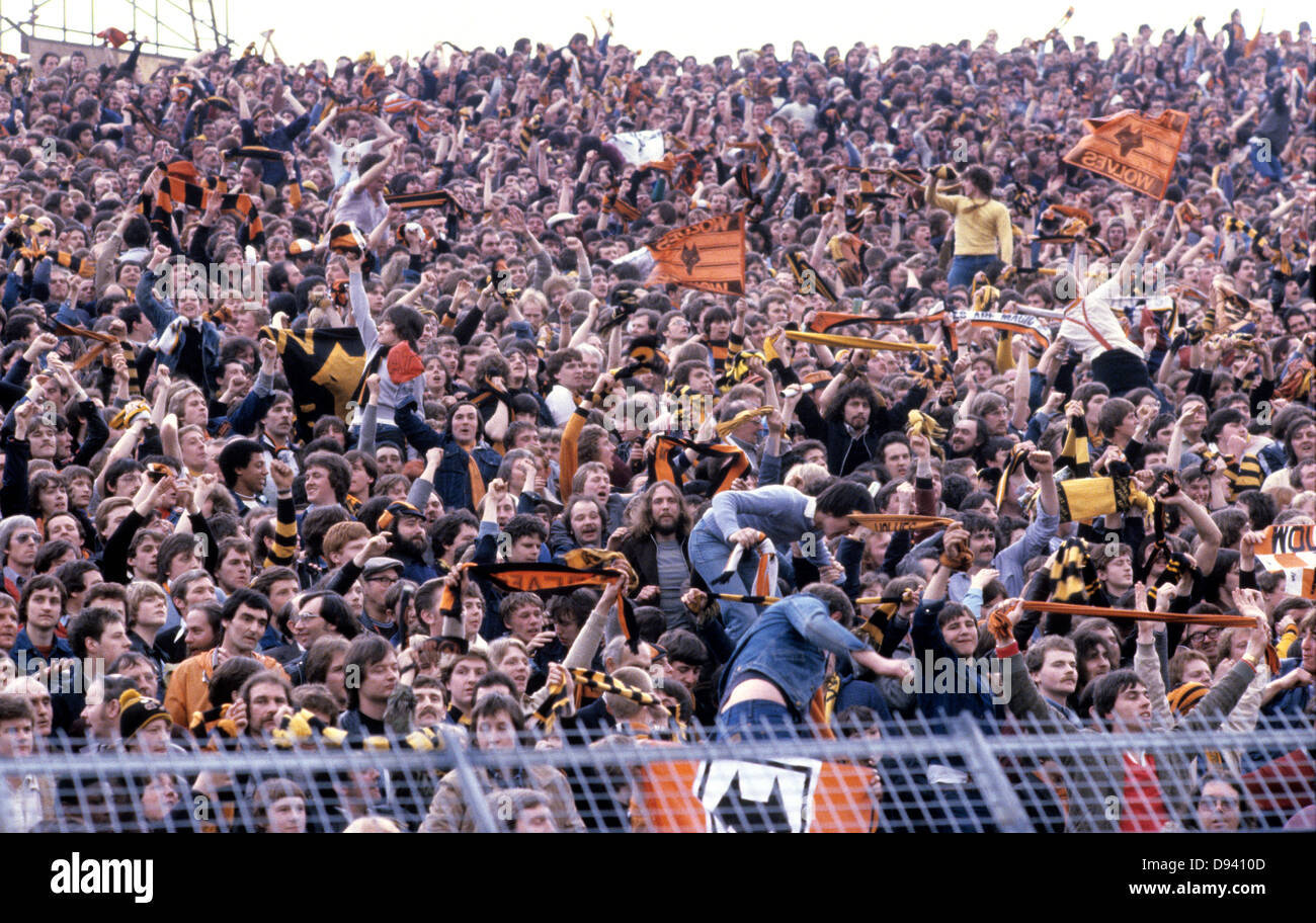 Wolverhampton Wanderers supporters crammed into the Kop end for the FA ...