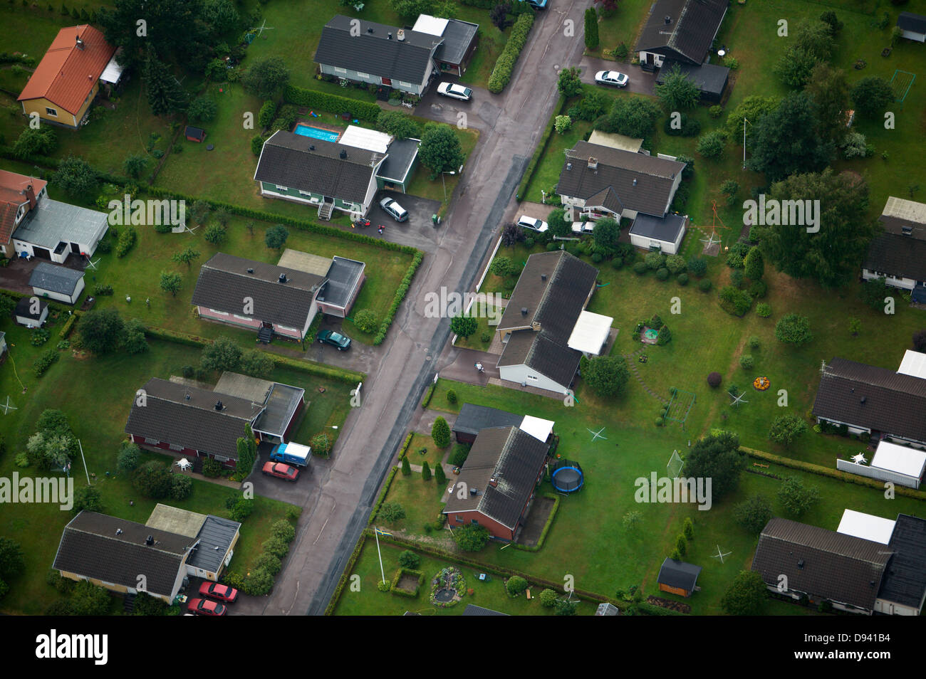 Residential district, Sunne, Varmland, Sweden Stock Photo - Alamy