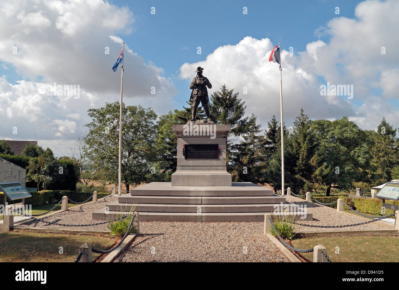 The Second Australian Division Memorial, Mont St Quentin, outside ...