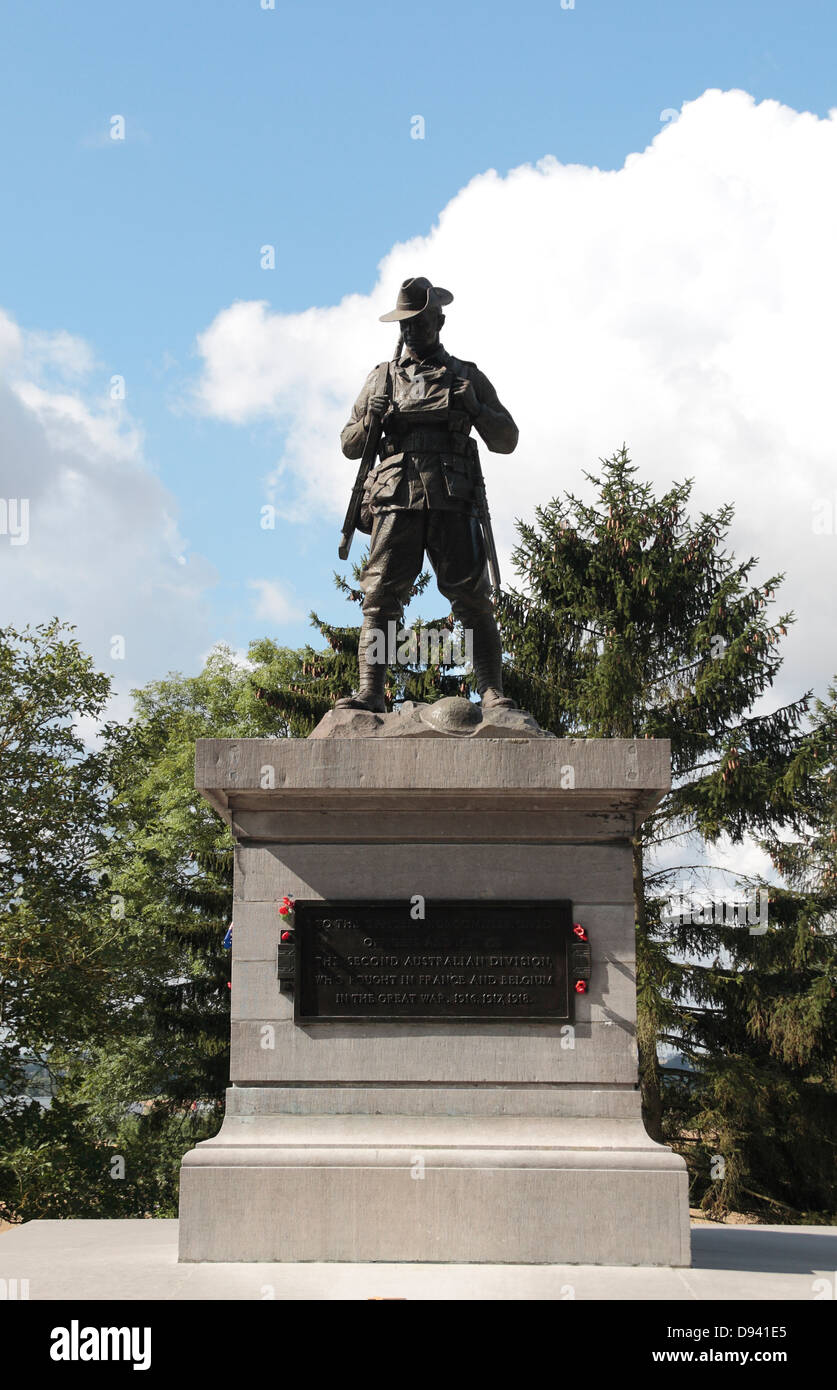 The Second Australian Division Memorial, Mont St Quentin, outside ...